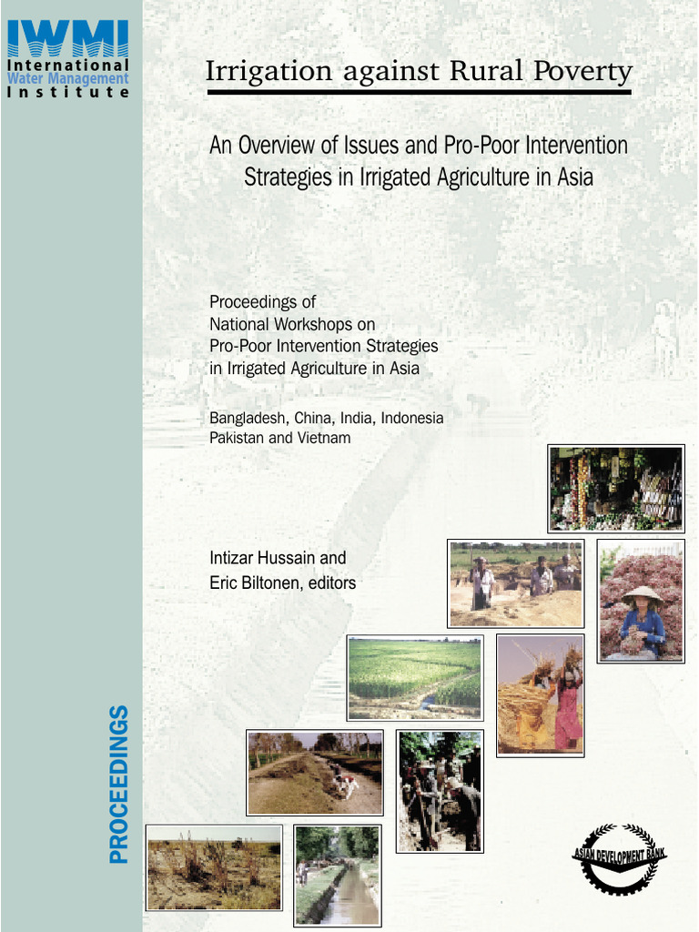 Irrigation Agains Rural Poverty | PDF | Poverty | Poverty & Homelessness