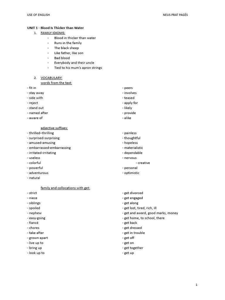 Anglès Vocab | PDF | Verb | Linguistic Morphology