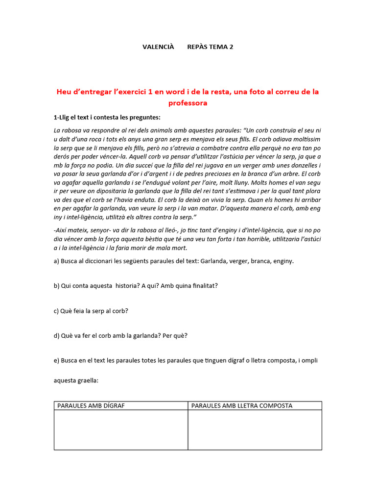 3r - ESO - Rep - S - Tema - 2 - Setmana - 4 - 8maig - 2 | PDF