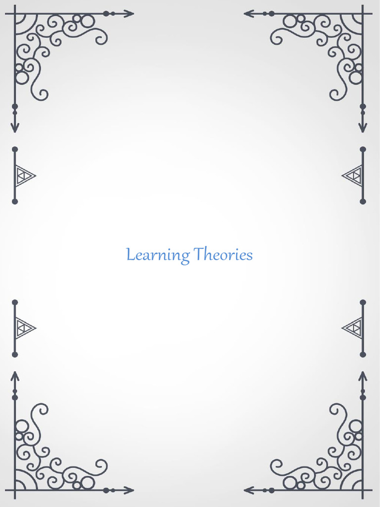 Learning Theories Pdf Constructivism Philosophy Of Education Behaviorism
