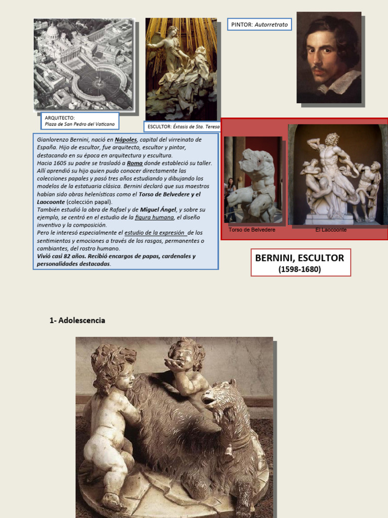 Escultura Barroca - Bernini | PDF | Poesía