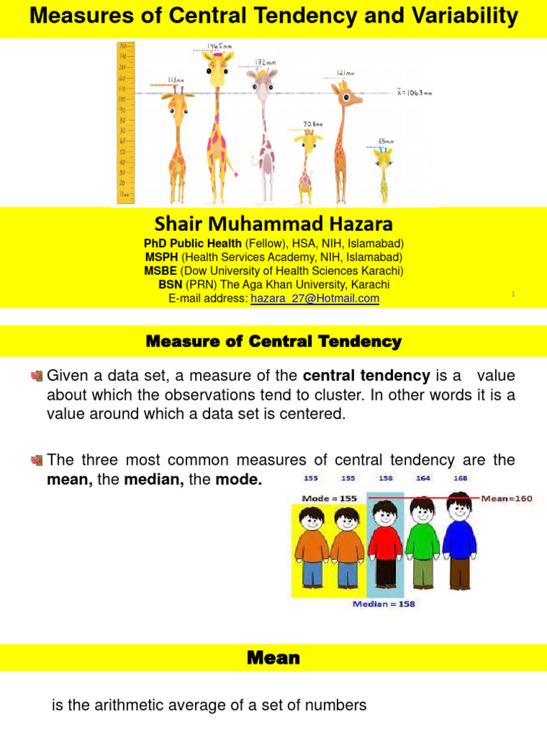 Stats Lecture 03. Summarizing of Data - New | Download Free PDF | Coefficient Of Variation ...