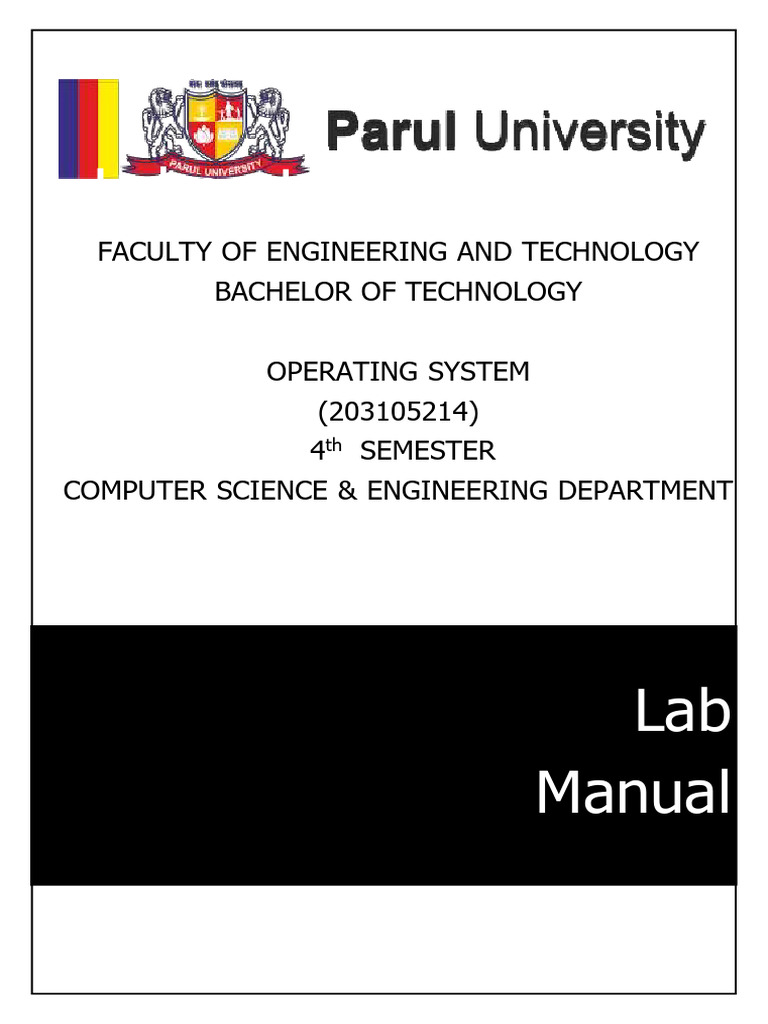 Operating Systems Lab Manual | PDF | Shell (Computing) | Process (Computing)