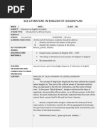 Literature in English Scheme of Work SS1 SS2 SS3 First Term | PDF | Poetry | William Shakespeare