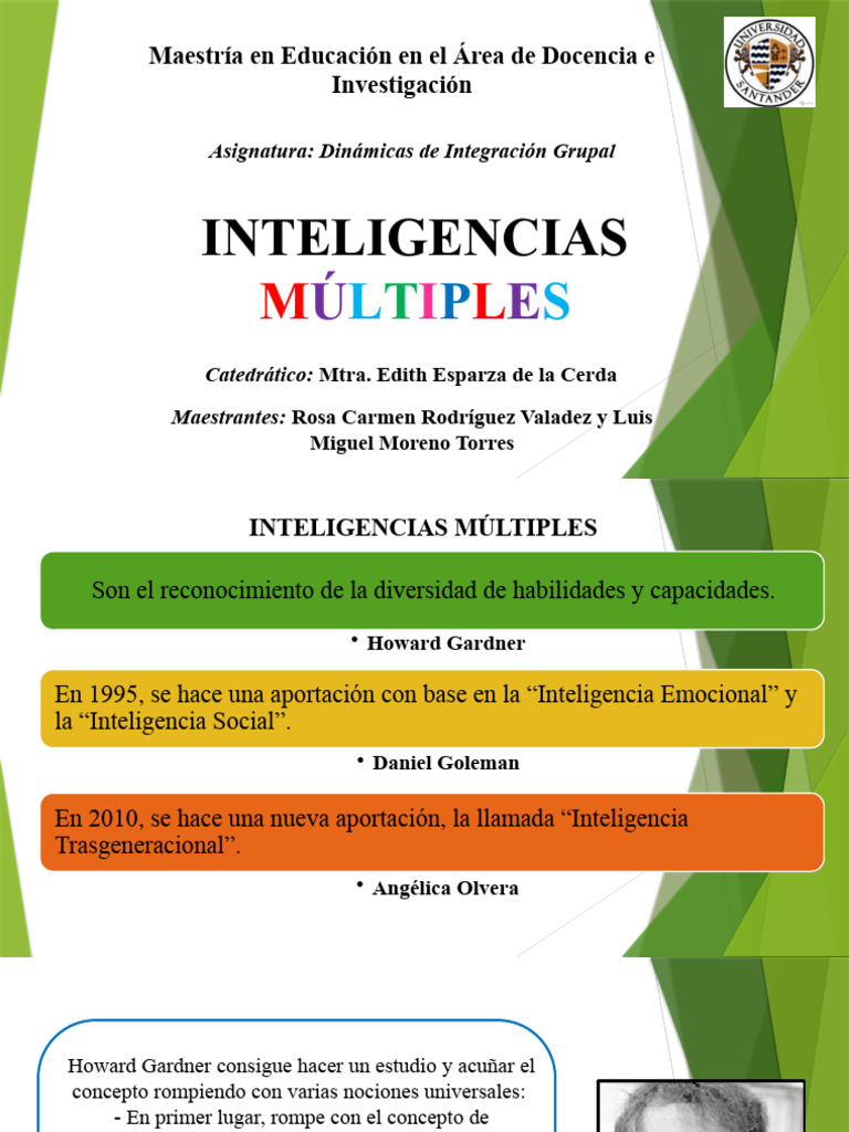 Inteligencias Múltiples de Gardner | PDF | Inteligencia | Pensamiento