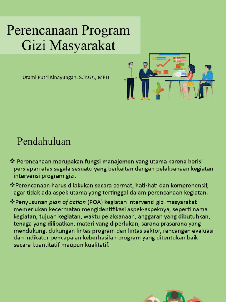 Perencanaan Program Gizi Masyarakat | PDF