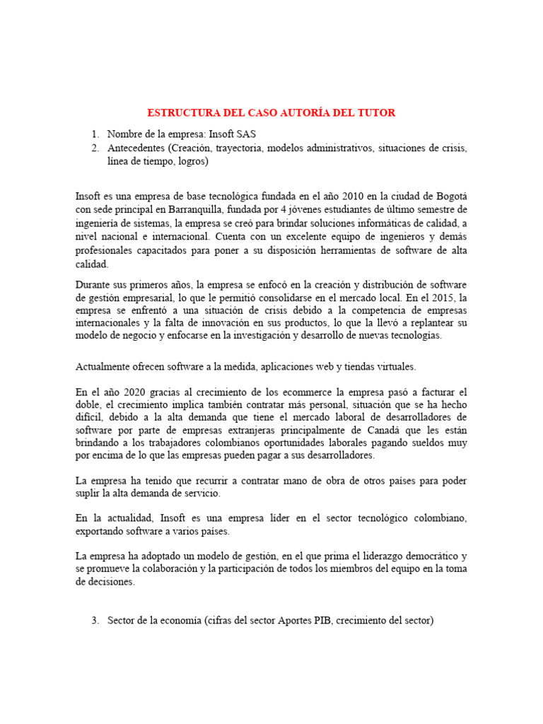 Insoft SAS: Innovación y Crecimiento | PDF | Business | Marketing