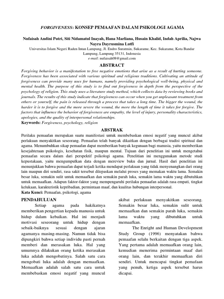 (KEL.4) Forgiveness 3A | PDF