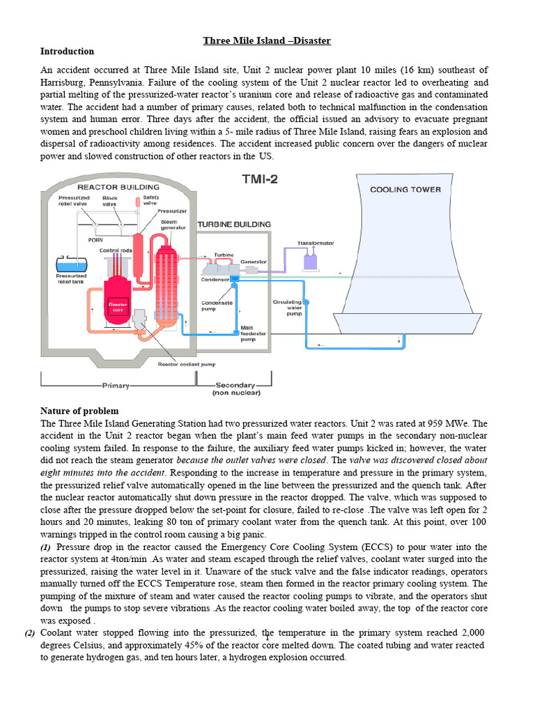 Tmi Notes | PDF | Pressurized Water Reactor | Nuclear Energy