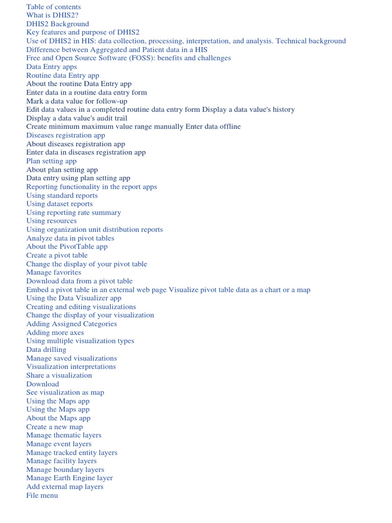 Dhis2 End User Manual | PDF | Source Code | Online And Offline