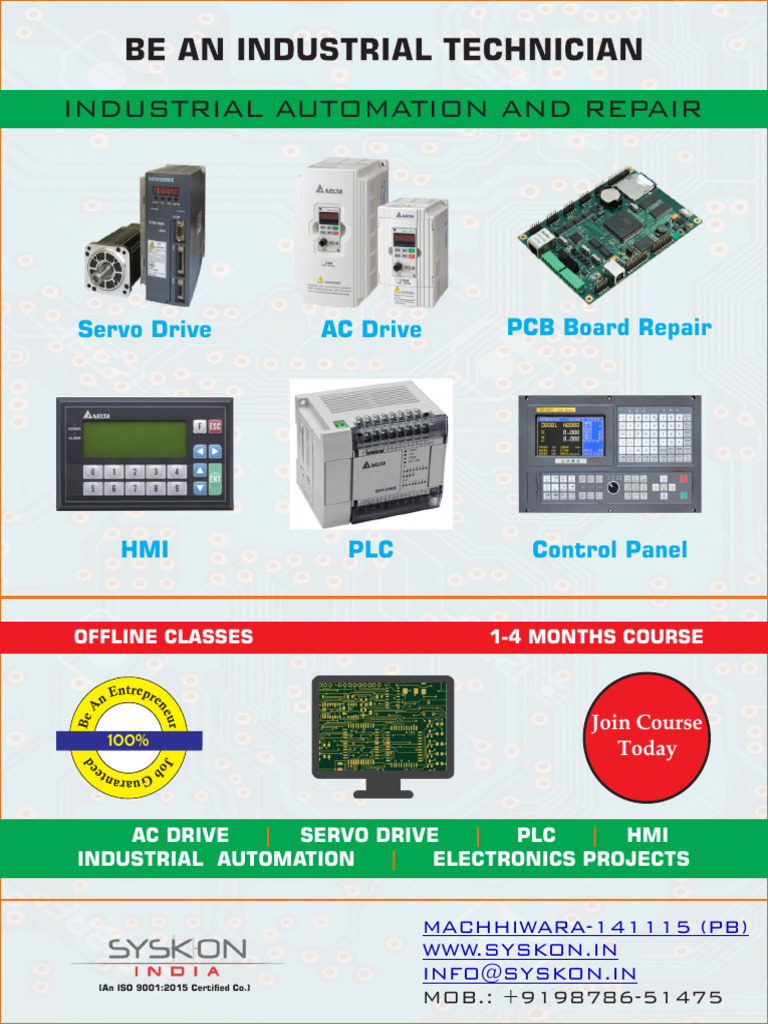Industrial Technician Course | PDF | Programmable Logic Controller ...