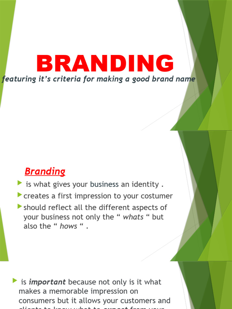 Branding | PDF