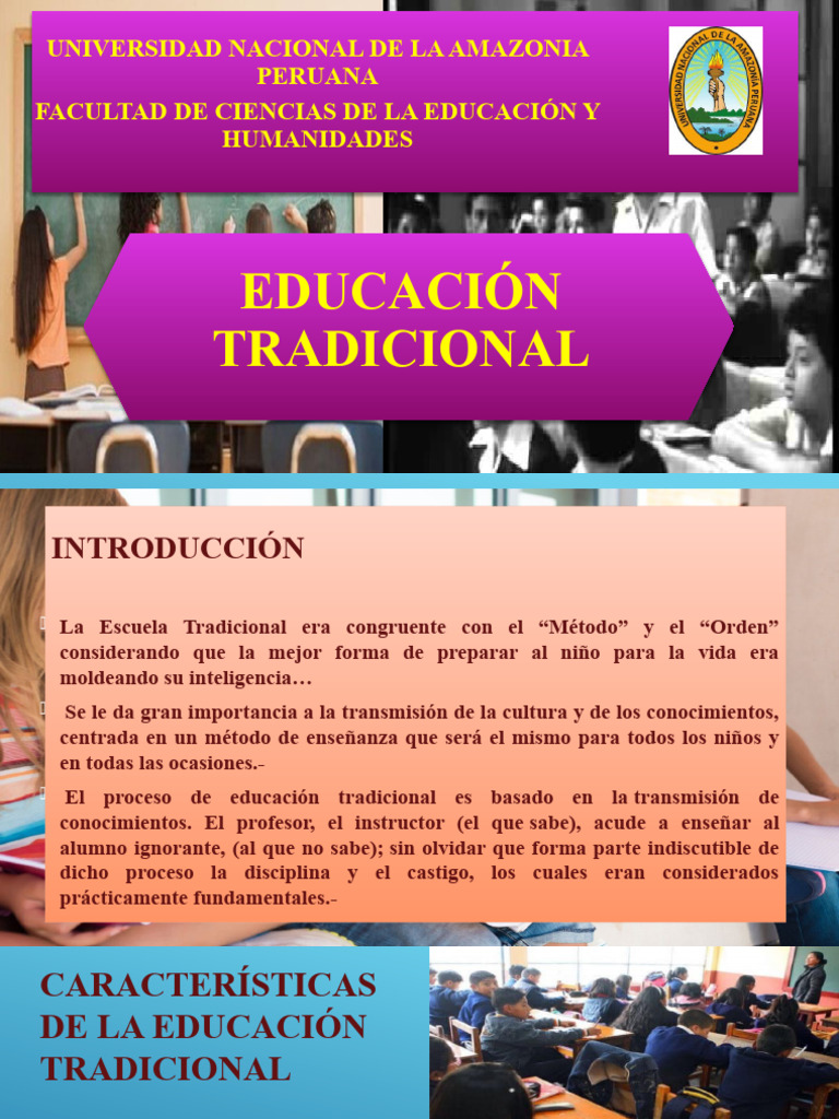 EDUCACIÓN TRADICIONAL | PDF | Enseñando | Maestros