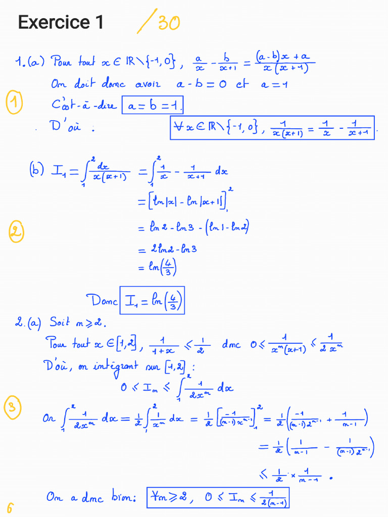 DM09 - Suite D'intégrales Et Formules de Taylor - Correction | PDF
