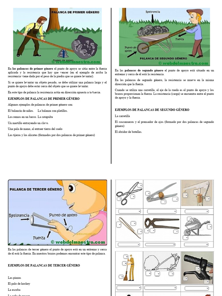 2° Máquinas Simples - Guía 4 | PDF