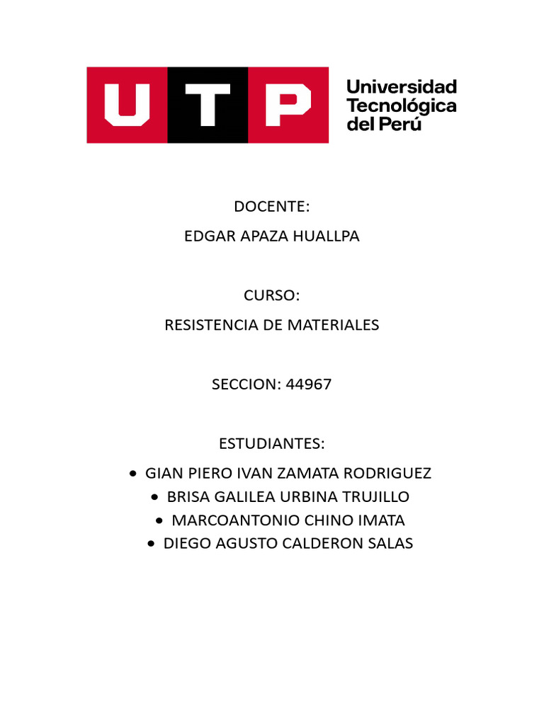 Resistencia de Materiales Pc1 | PDF | Ingeniero civil | Física Aplicada ...
