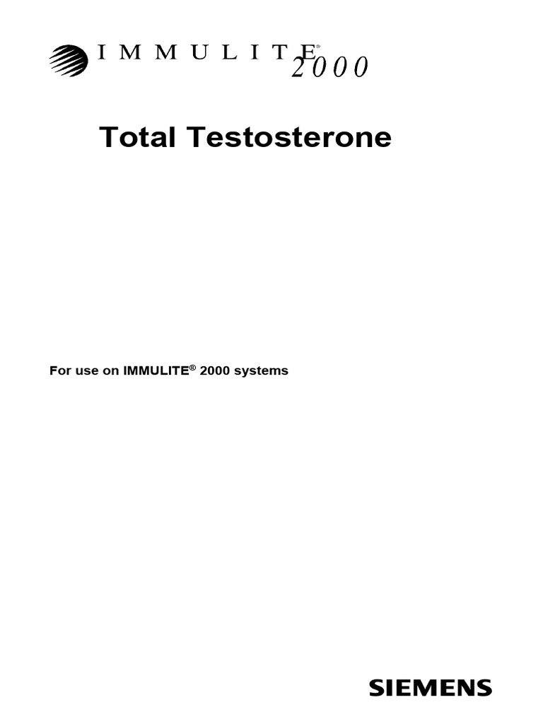 Total Testosterone - IMMULITE 2000 Systems - Rev 17 DXDCM ...