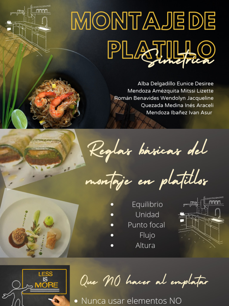 Montaje de Platillo | PDF