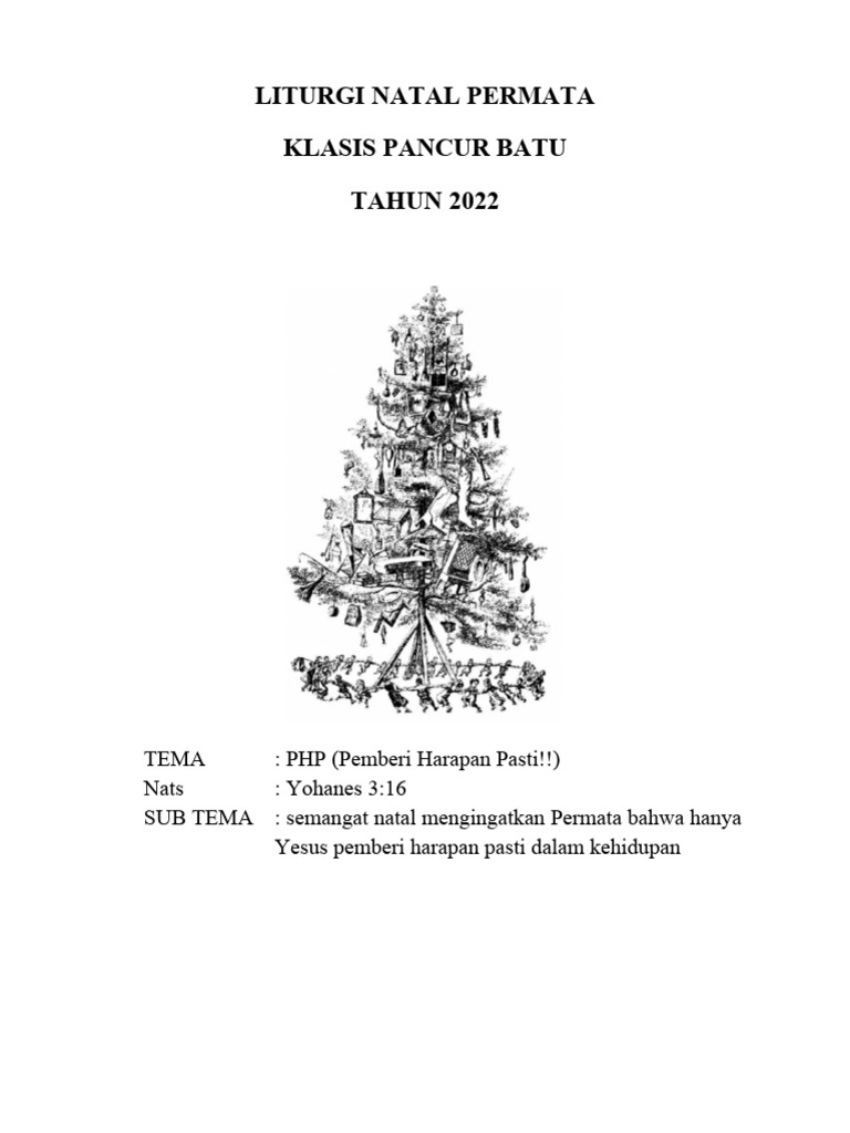 LITURGI NATAL PERMATA Klasis Pancur Batu FIX | PDF