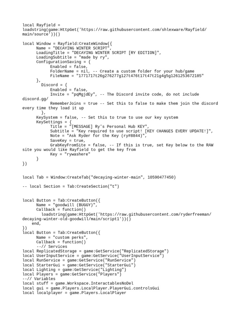 Decaying Winter Script | PDF | Computing | Software