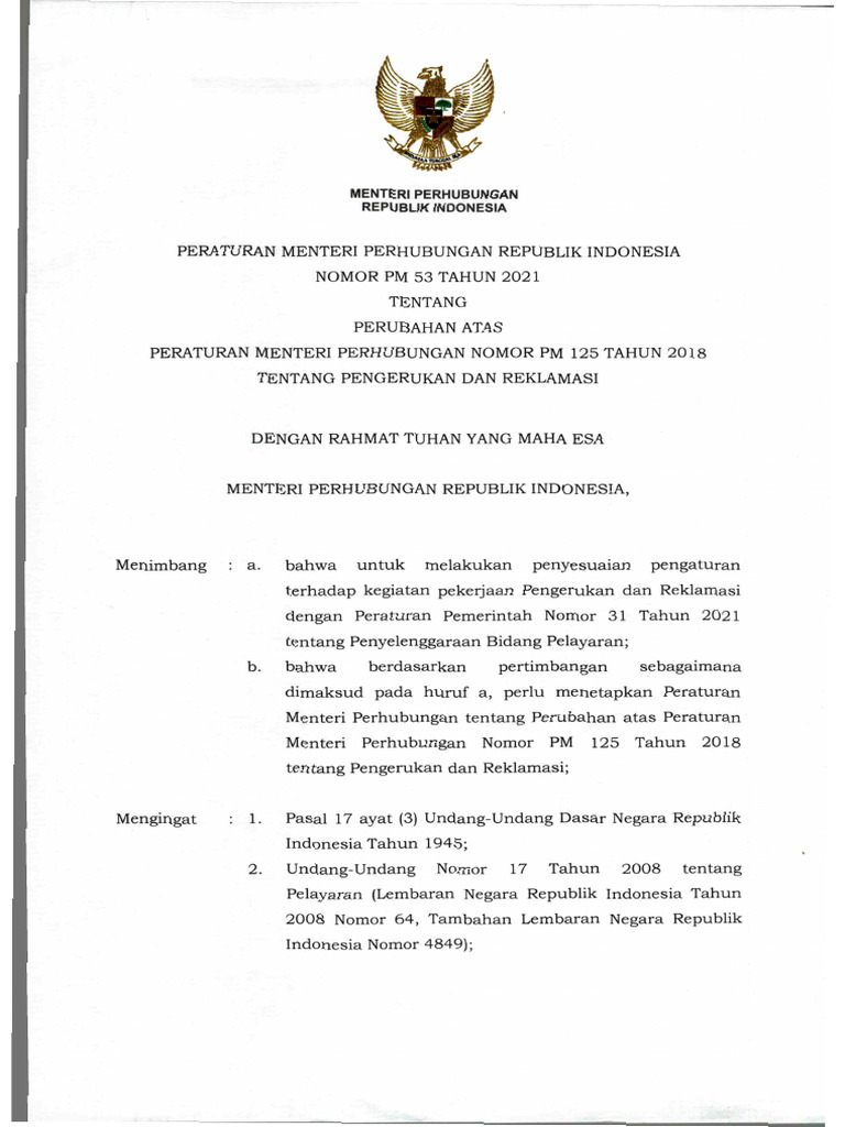 PM 53 Tahun 2021 | PDF