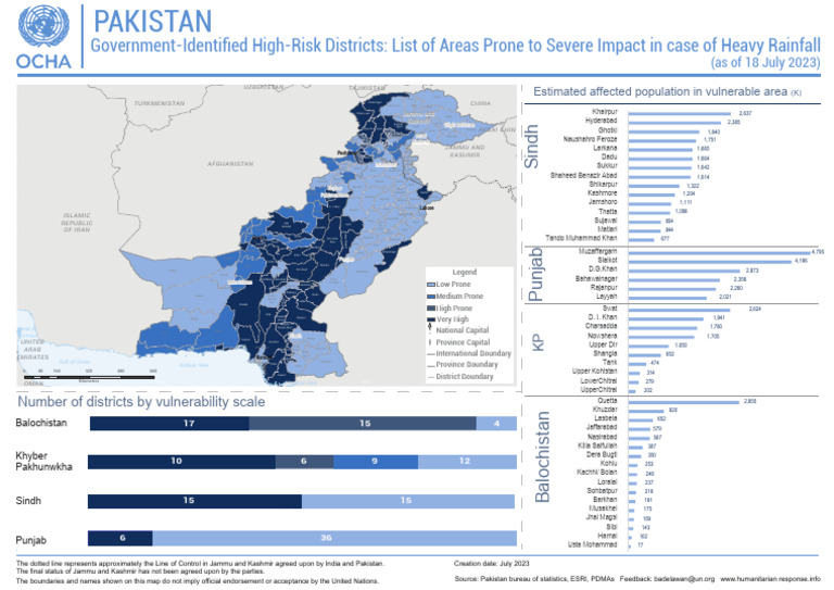 Prone Area Map 2023 Design Final | PDF | Khyber Pakhtunkhwa | Pakistan
