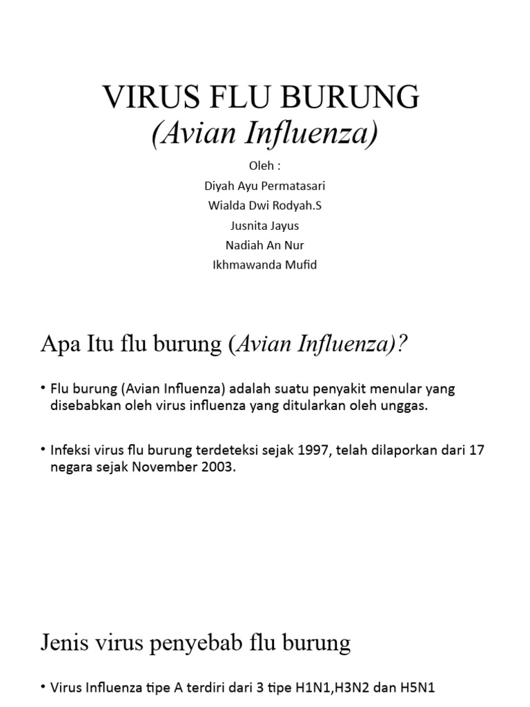 Virus Flu Burung | PDF