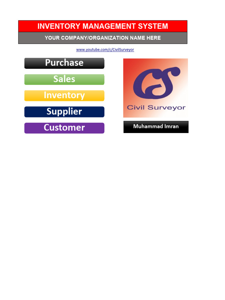 Inventory Managment System in Excel | PDF | Laptop | Personal Computers