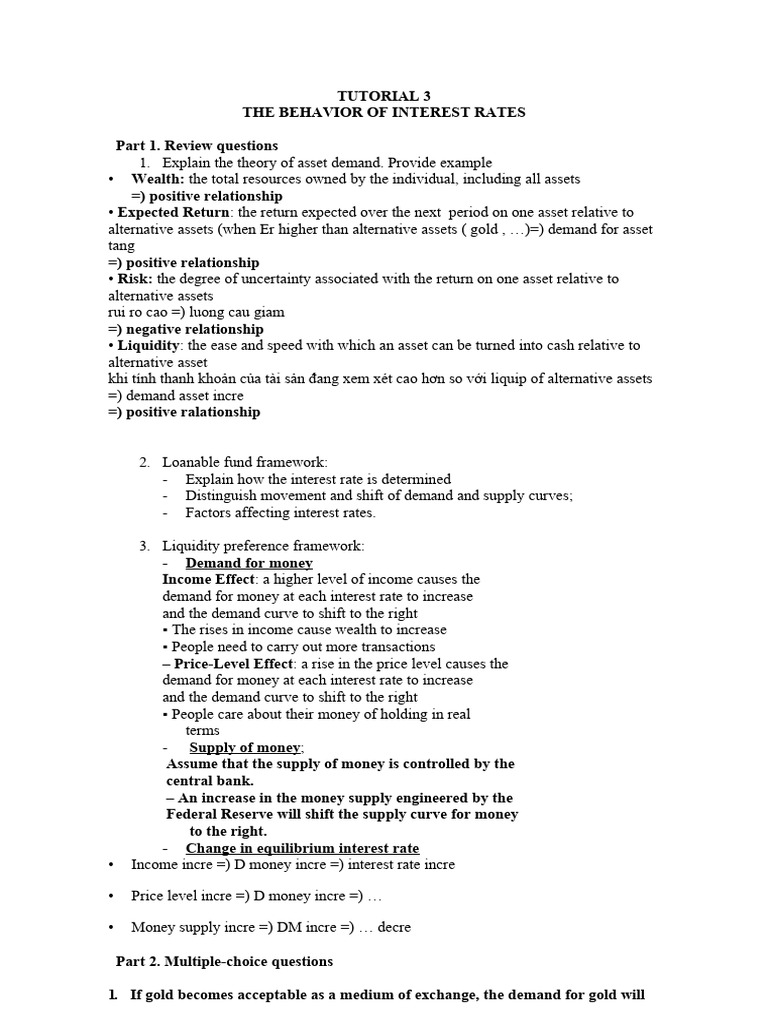 Tutorial - 3 FMT | Download Free PDF | Interest | Inflation