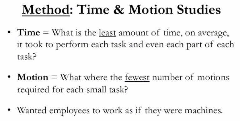Time and Motion | PDF