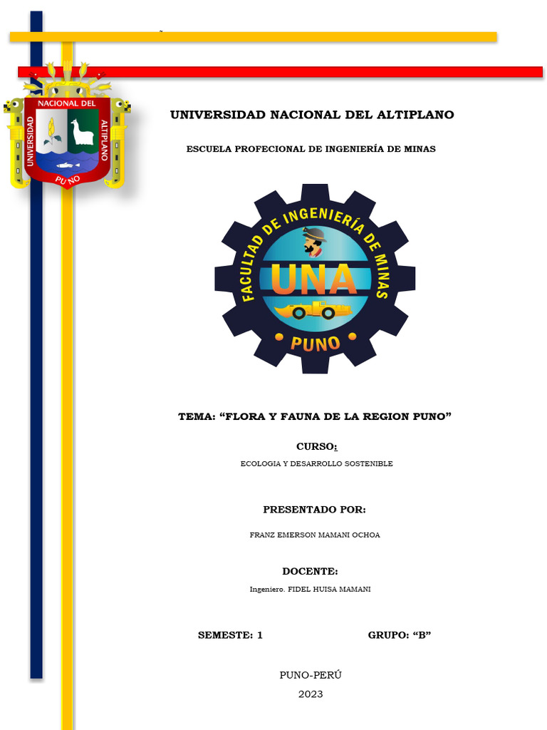 Fauna y Flora de La Region PUNO - ECOLOGIA Y DESARROLLO SOSTENIBLE ...