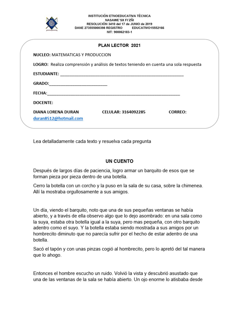 Plan Lector 2021n°2 Grado 9,10 Y11 | PDF | Ciencias sociales