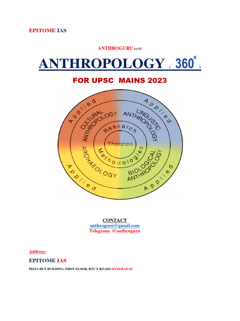 Anthro 360 Mains 2023 | PDF | Neanderthal | Human Evolution