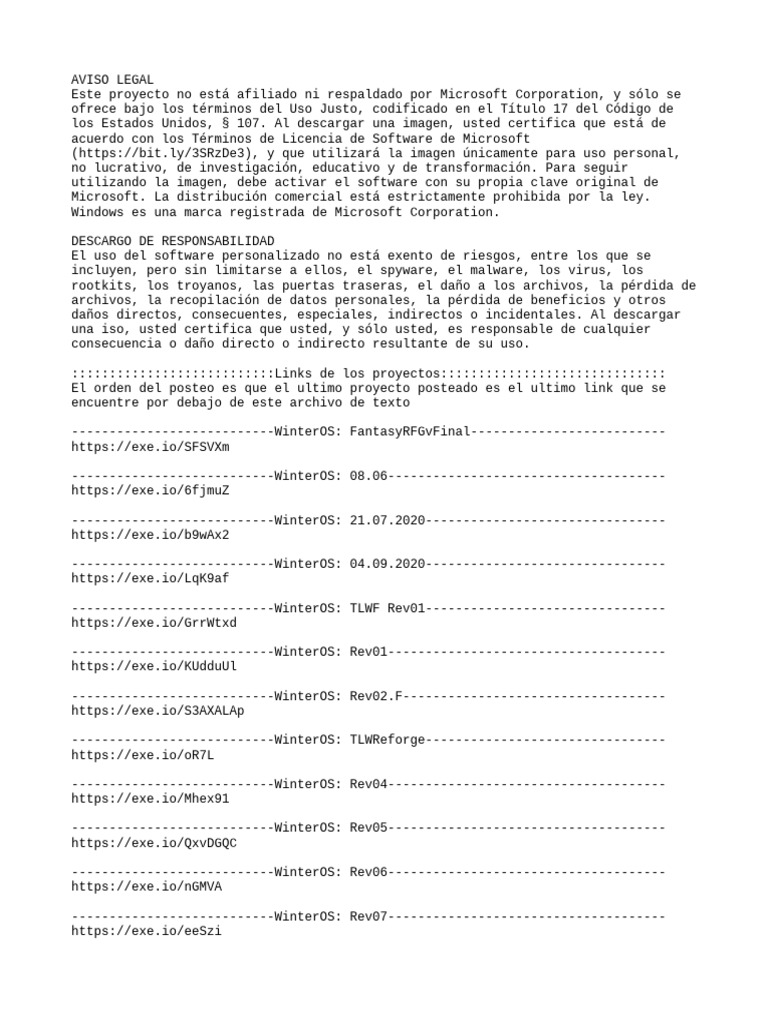 Winter Os Projects | PDF | Microsoft Windows | Informática