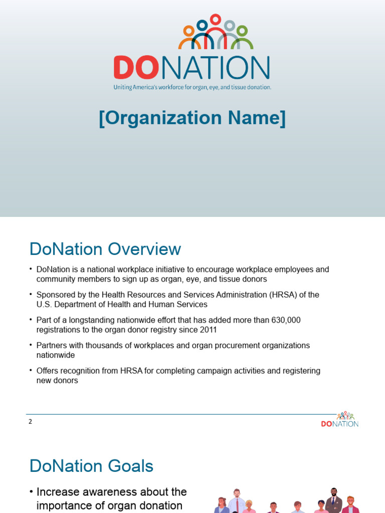 DoNation: Promoting Organ Donation Awareness | PDF | Organ Donation ...