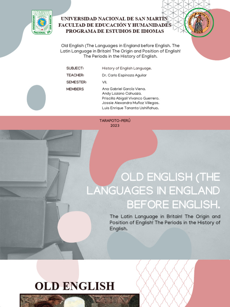 Semana 3 - Old English | PDF | English Language | Latin