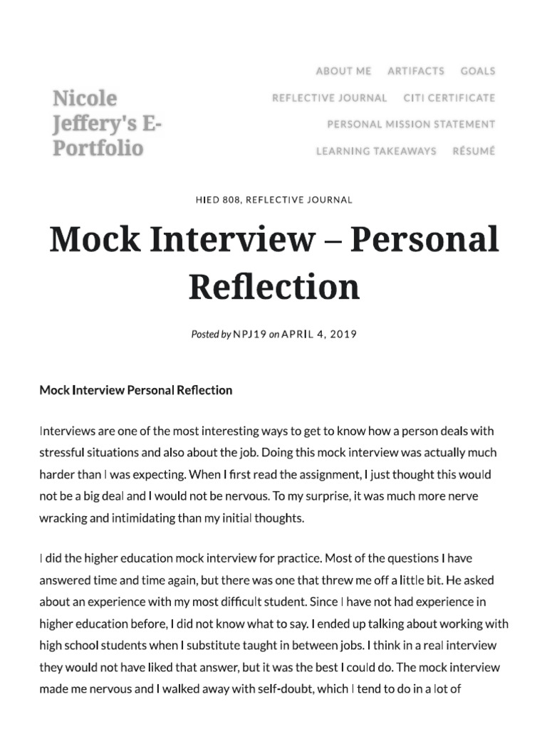Mock Interview | PDF