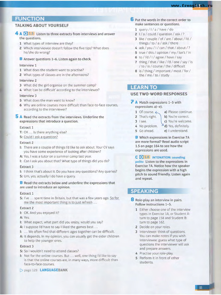 SPEAKOUT 2nd Edition Intermediate Students - Book | PDF