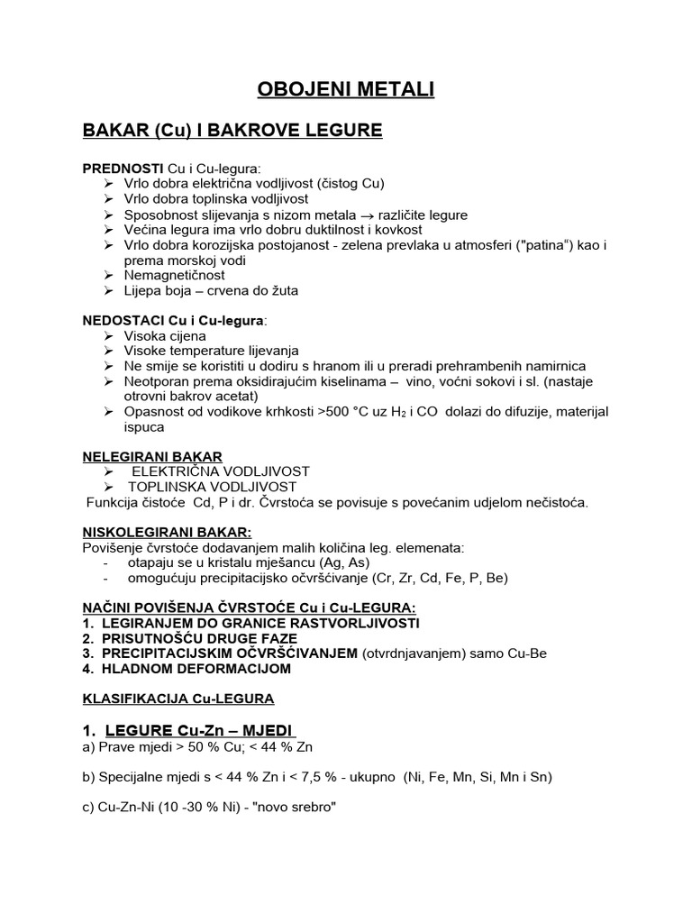 OBOJENI METALi | PDF