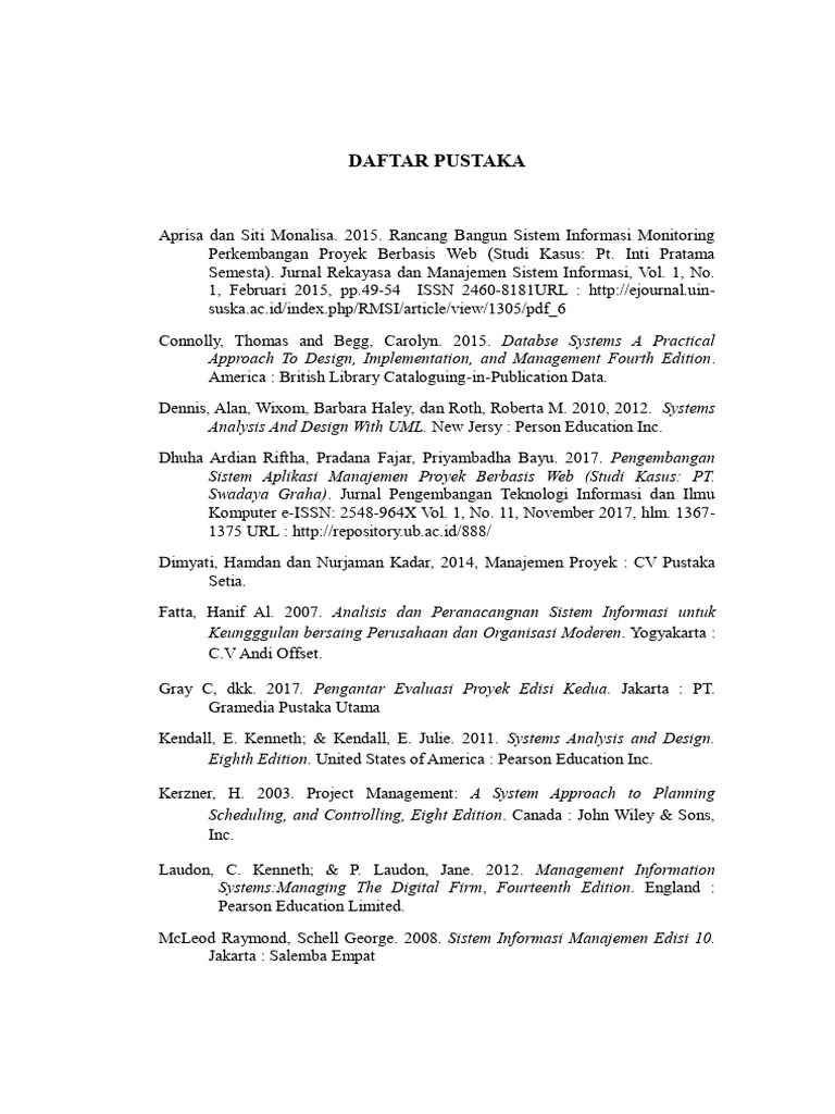 Daftar Pustaka | PDF | Computing | Systems Engineering