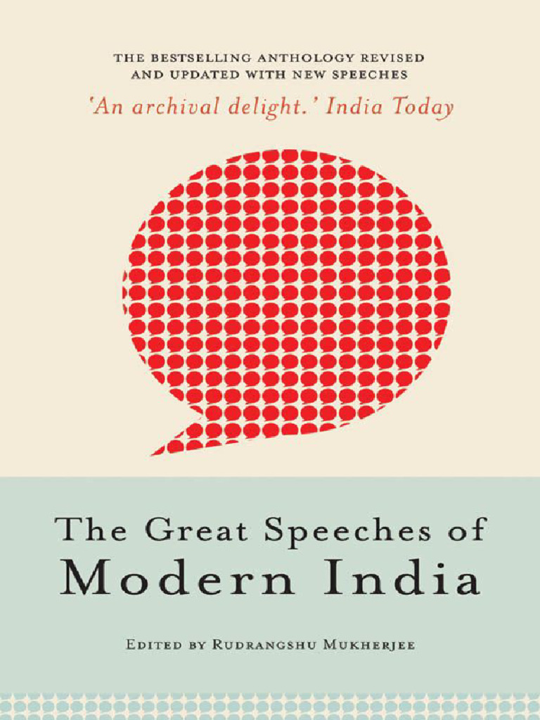 The Great Speeches of Modern India (Mukherjee, Rudrangshu) (Z-Library ...