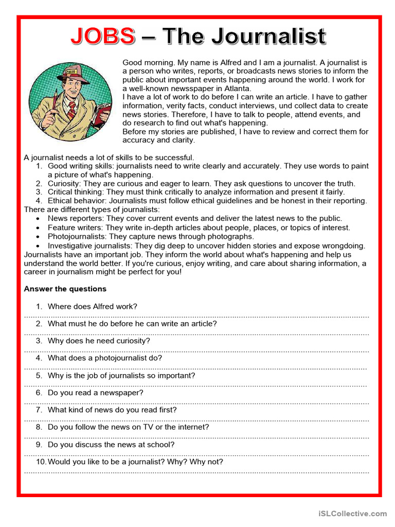 Jobs - The Journalist 2 | PDF | News | Curiosity