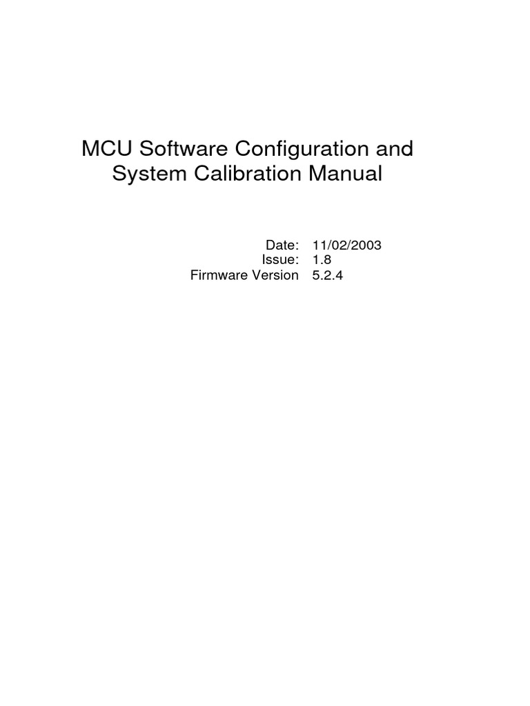 002 - 1.8 MCU Software Manual A5 | PDF | Microcontroller | Computer Monitor