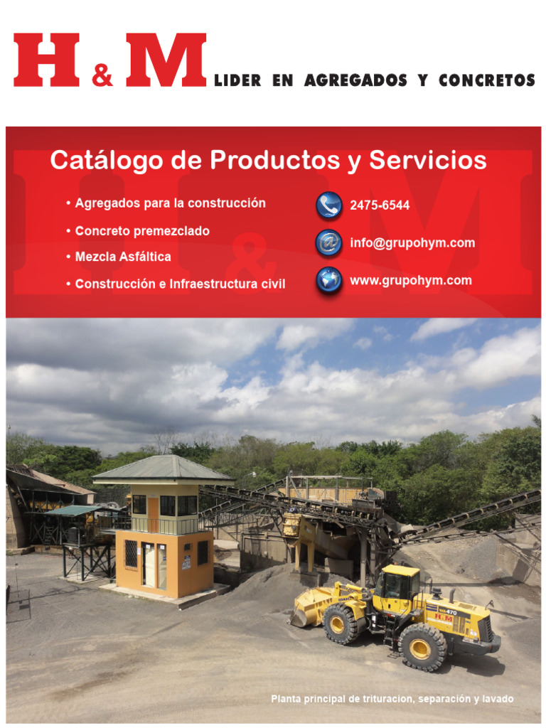 Catalogo Agregados y Concreto HM | PDF | Hormigón