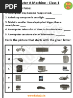 Parts of Computer Identification Worksheet | PDF | Games & Activities