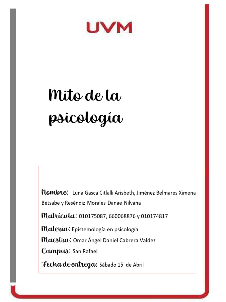 Mito de La Psicologia | PDF | Cerebro | Las emociones