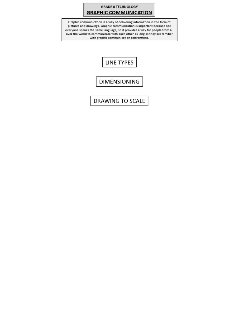 Grade 8 Graphic Communication Overview | PDF