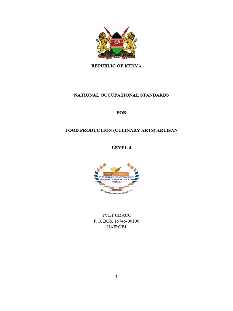 OS Food Production (Culinary) Level 4 | PDF | Information Security ...