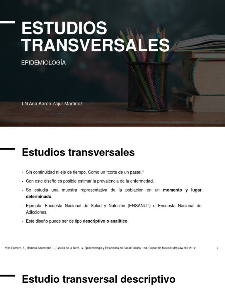 Estudios Transversales | PDF | Muestreo (Estadísticas) | Metodología de ...