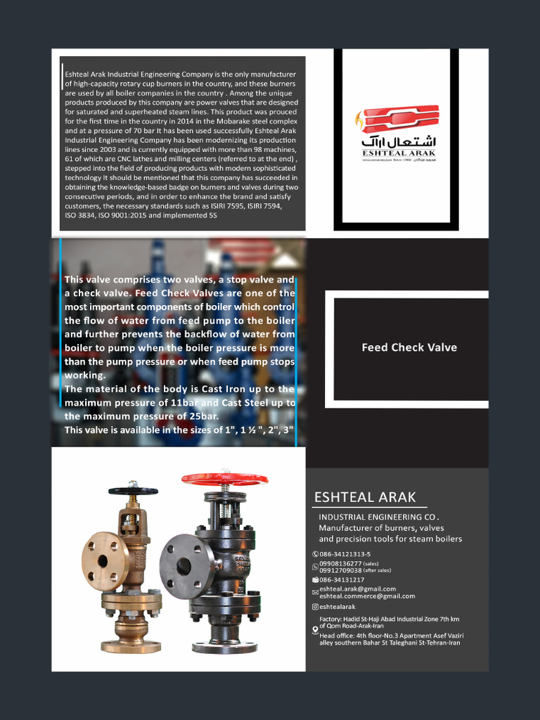 Feed Check Valves | PDF | Valve | Pump